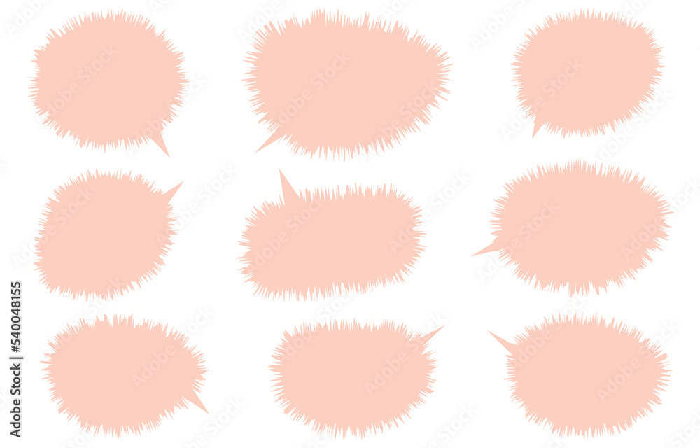 Set speech bubbles on white background. chat box or chat vector square ...