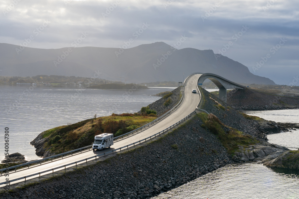 Storseisundet Bridge, the main attraction of the Atlantic road in ...