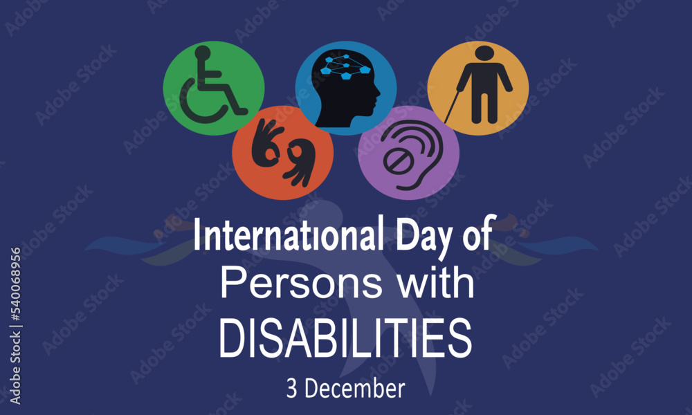 International Day of Persons with Disabilities background. It is ...