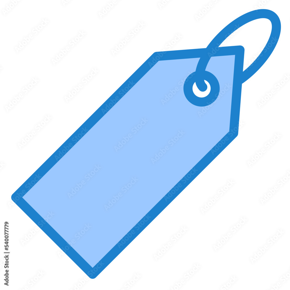 Tag blue style icon Stock Vector | Adobe Stock