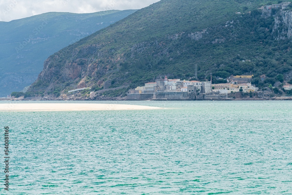 Seascape of Serra da Arrabida in Setubal, Portugal Stock Photo | Adobe ...
