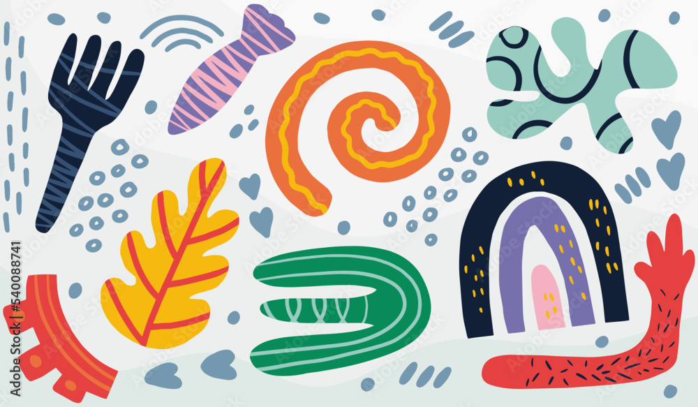 Hand drawn minimal background design Stock Vector | Adobe Stock