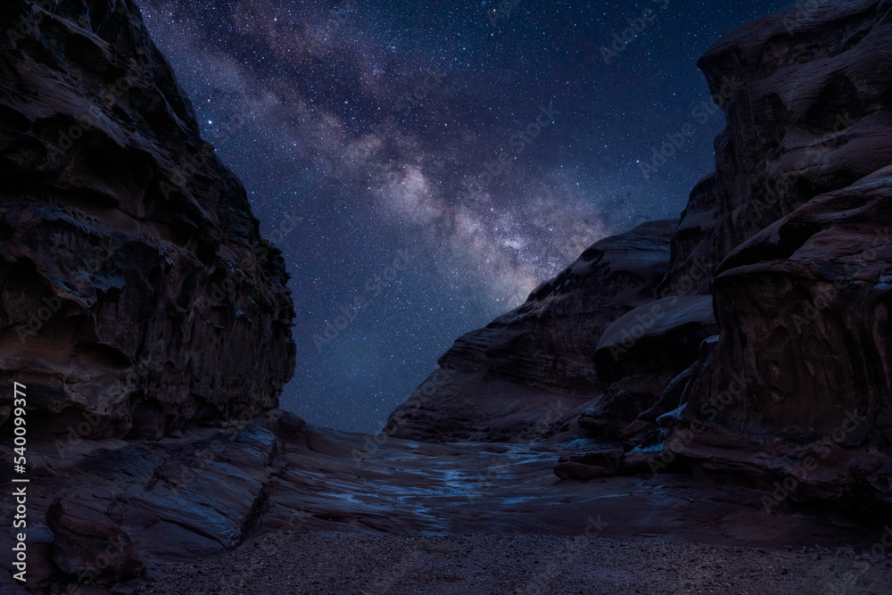 Milky Way in Neom desert Saudi Arabia's Stock Photo | Adobe Stock