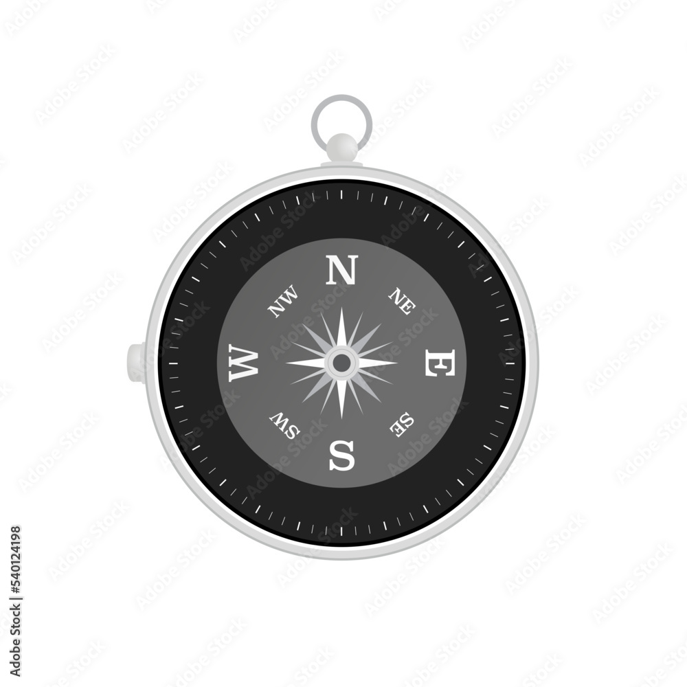 Map Compass, Compass Vector, Direction Icon, Compass Icon, North South ...