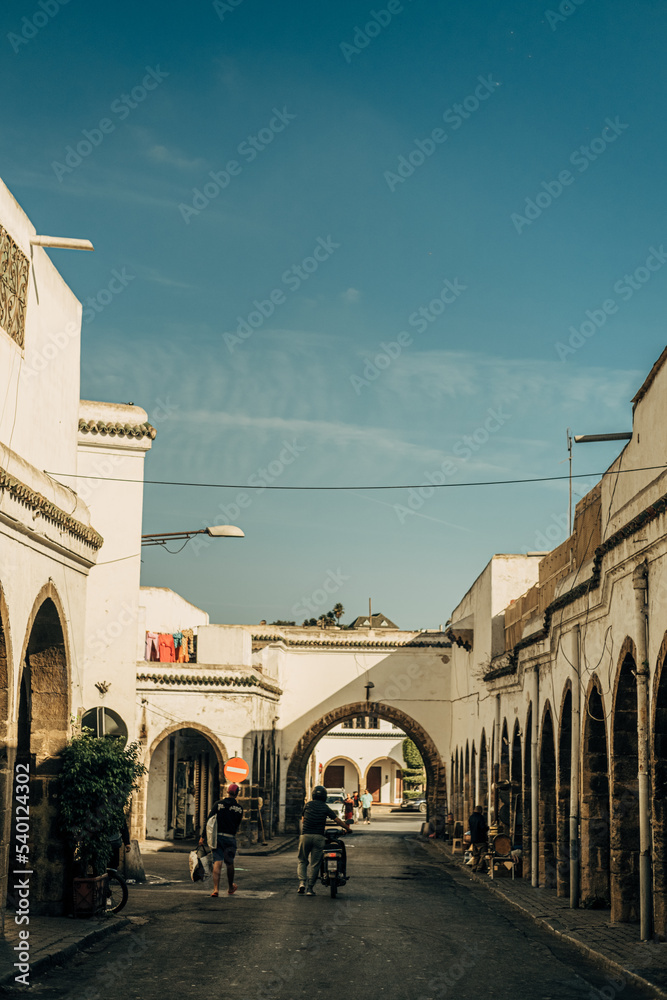 Casablanca, Morocco 21-10-2022: Habous district in casablanca Stock ...