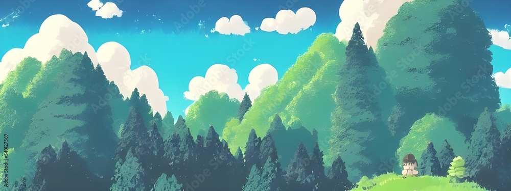 The mountain is a gentle behemoth, towering over the surrounding ...