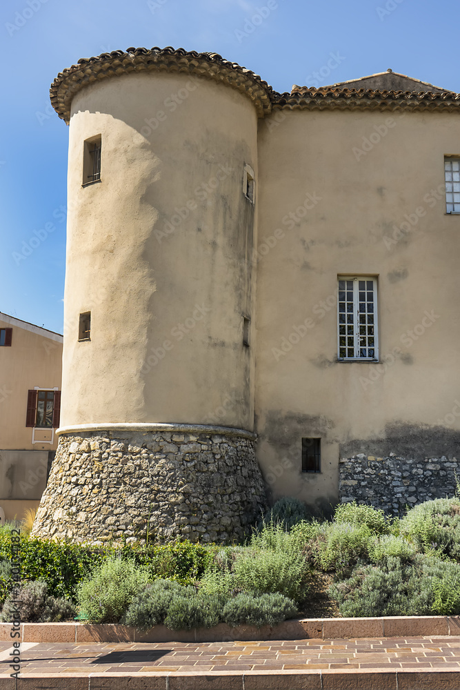 The Vallauris castle (Chateau de Vallauris), former priory of the Abbey ...