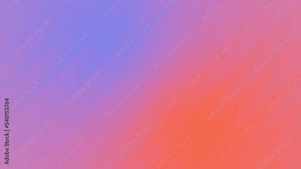 Iris and Red Orange inclined lines gradient motion background loop. Moving colorful oblique ...