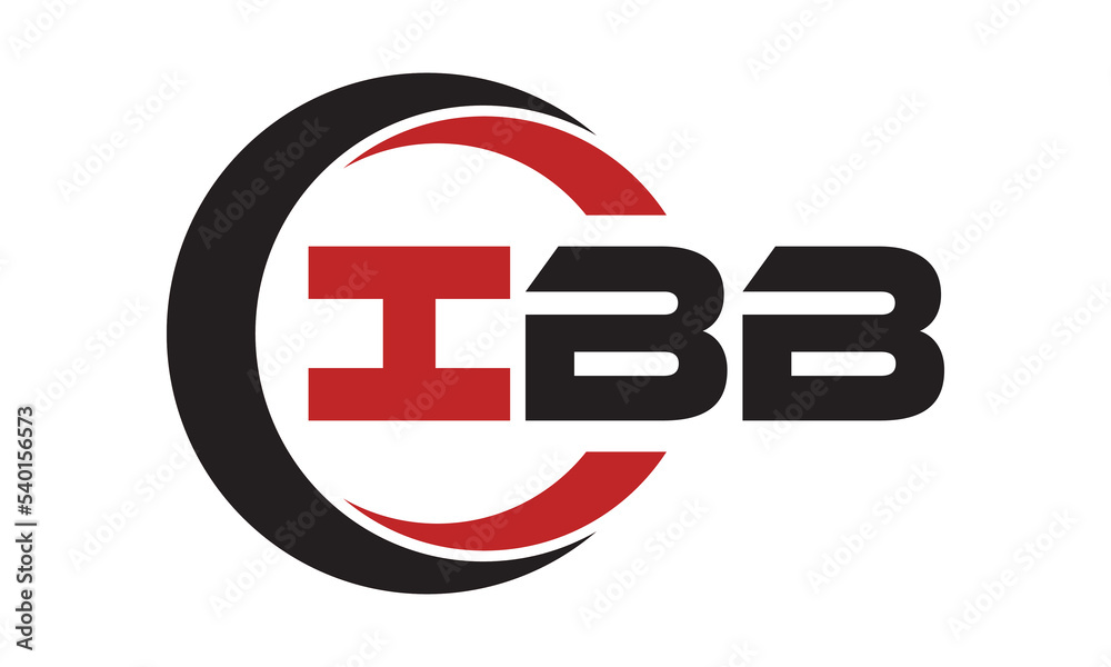 IBB three letter swoosh logo design vector template | monogram logo ...