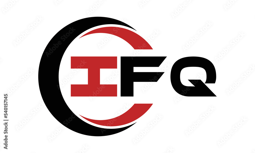 IFQ three letter swoosh logo design vector template | monogram logo ...