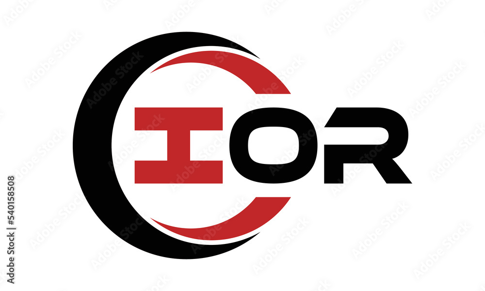 IOR three letter swoosh logo design vector template | monogram logo ...