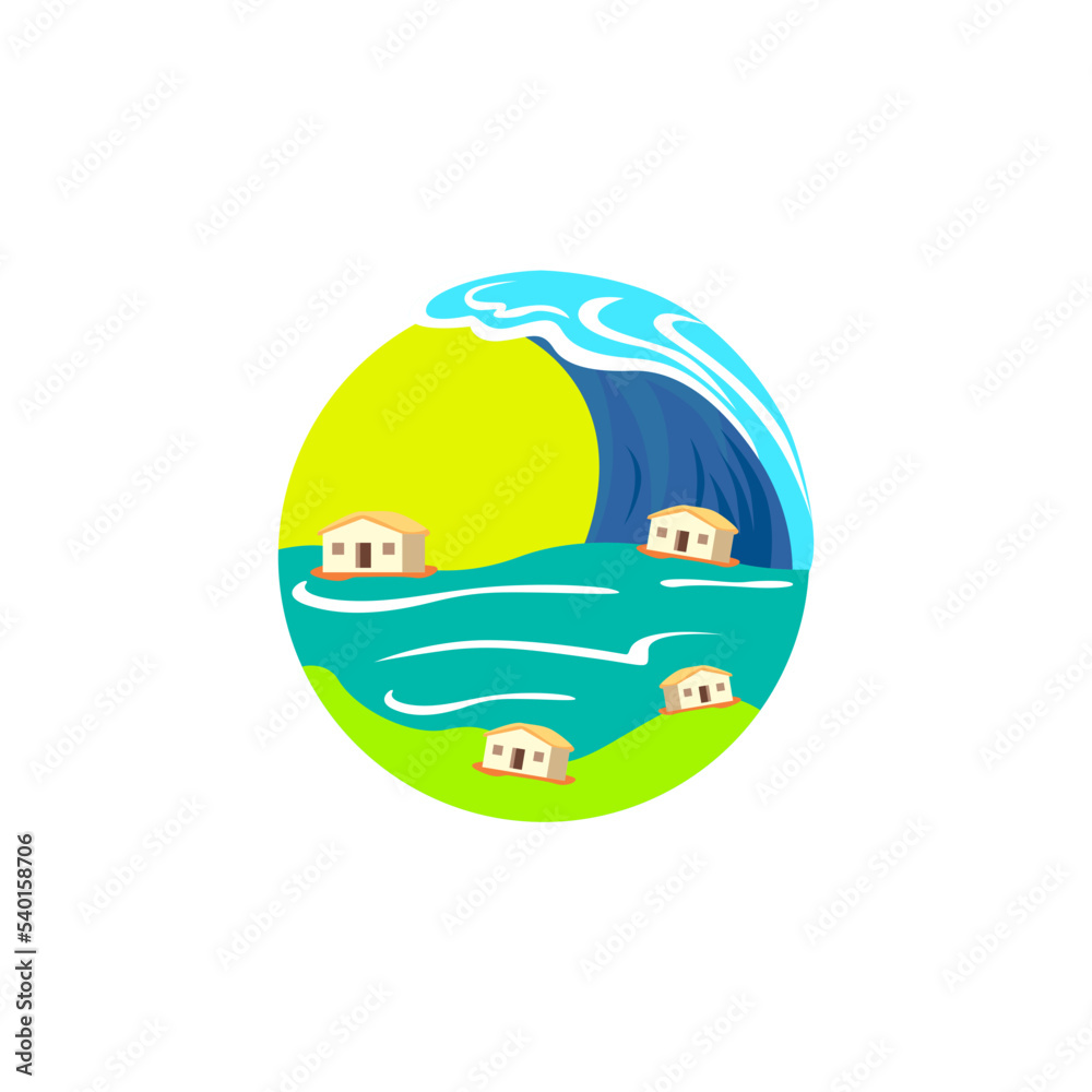 World Tsunami Awareness Day. Disaster awareness theme. Warning on ...