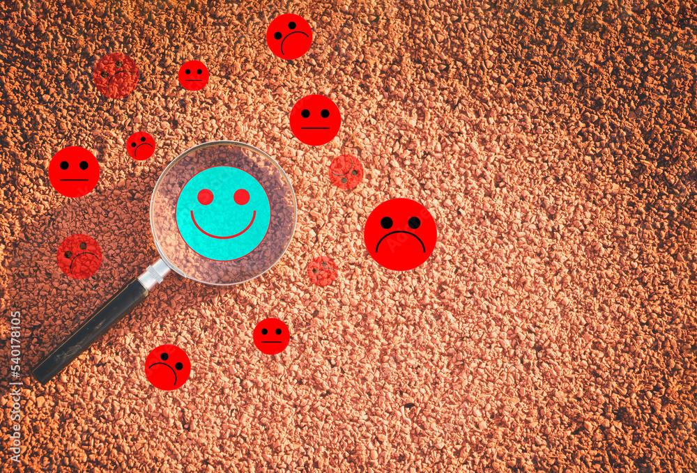 Goal board inside of magnifier glass for pointing for check mark icon ...