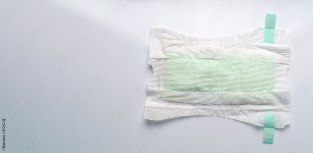 Diaper open type for baby isolated white background and copy space ...