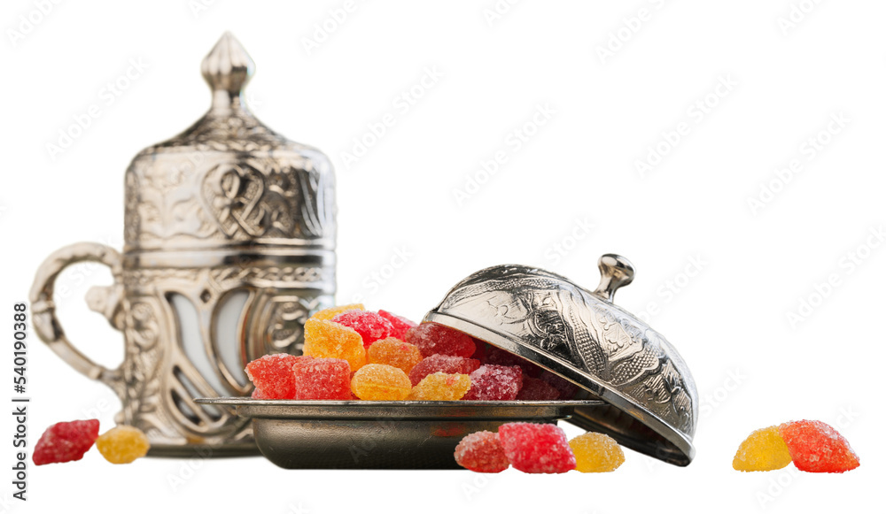 Traditional Turkish or Arabian Ramadan Sweet Sugar Candy Stock Photo ...
