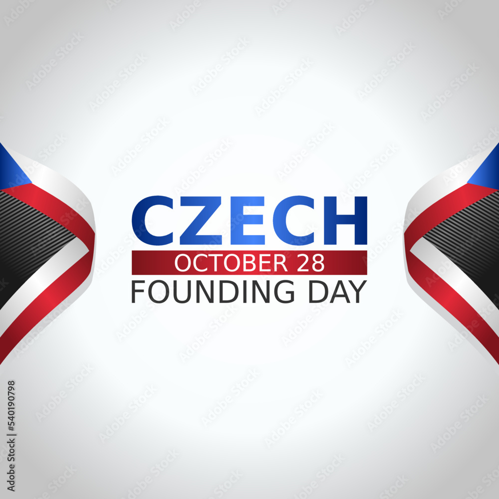 vector graphic of czech founding day good for czech founding day ...