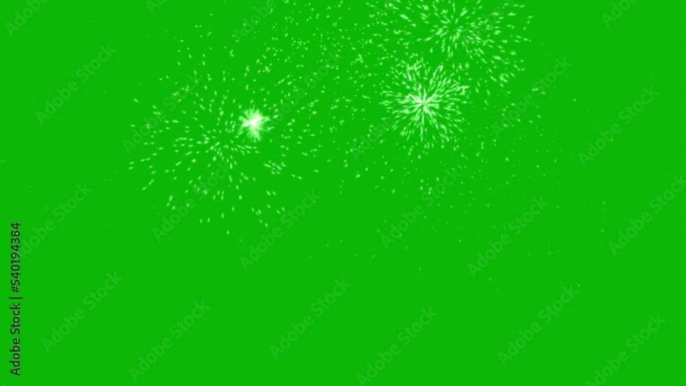 Fireworks motion graphics with green screen background Stock Video ...