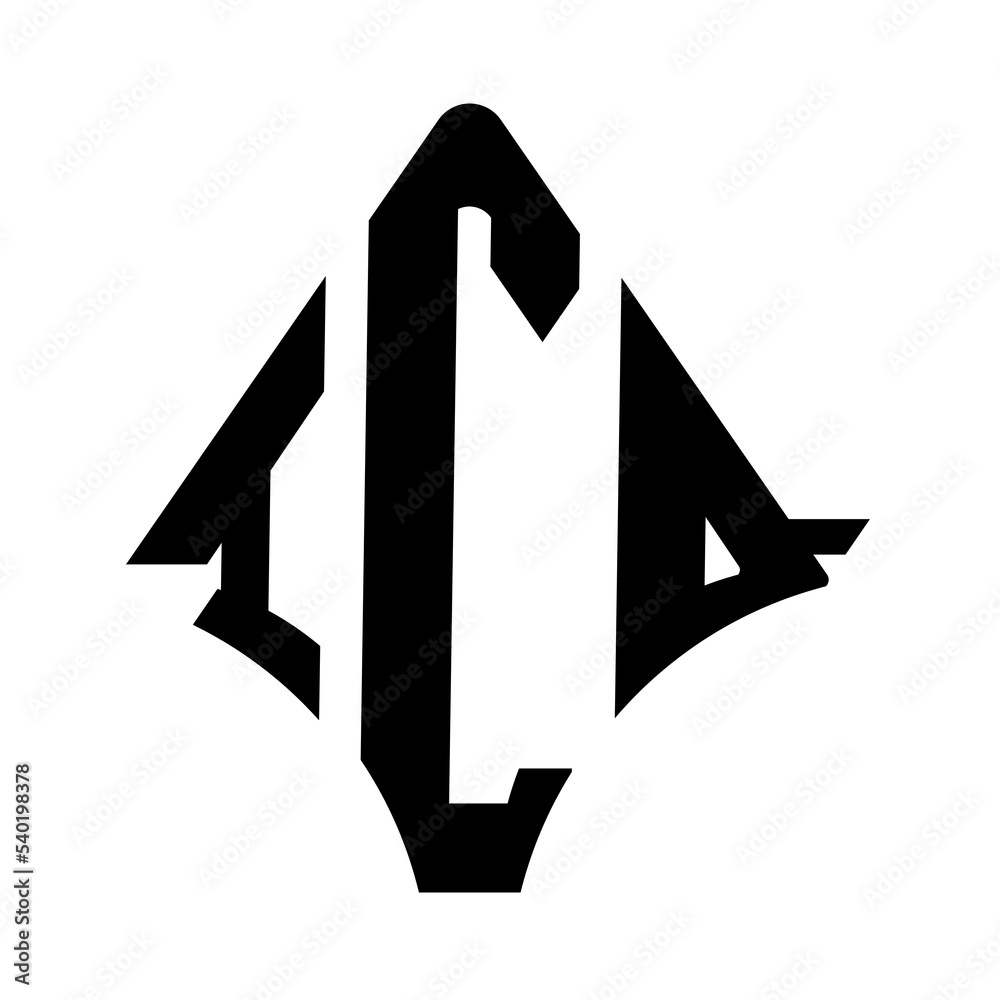 ICQ logo. ICQ logo letter logo design vector image. ICQ letter logo ...