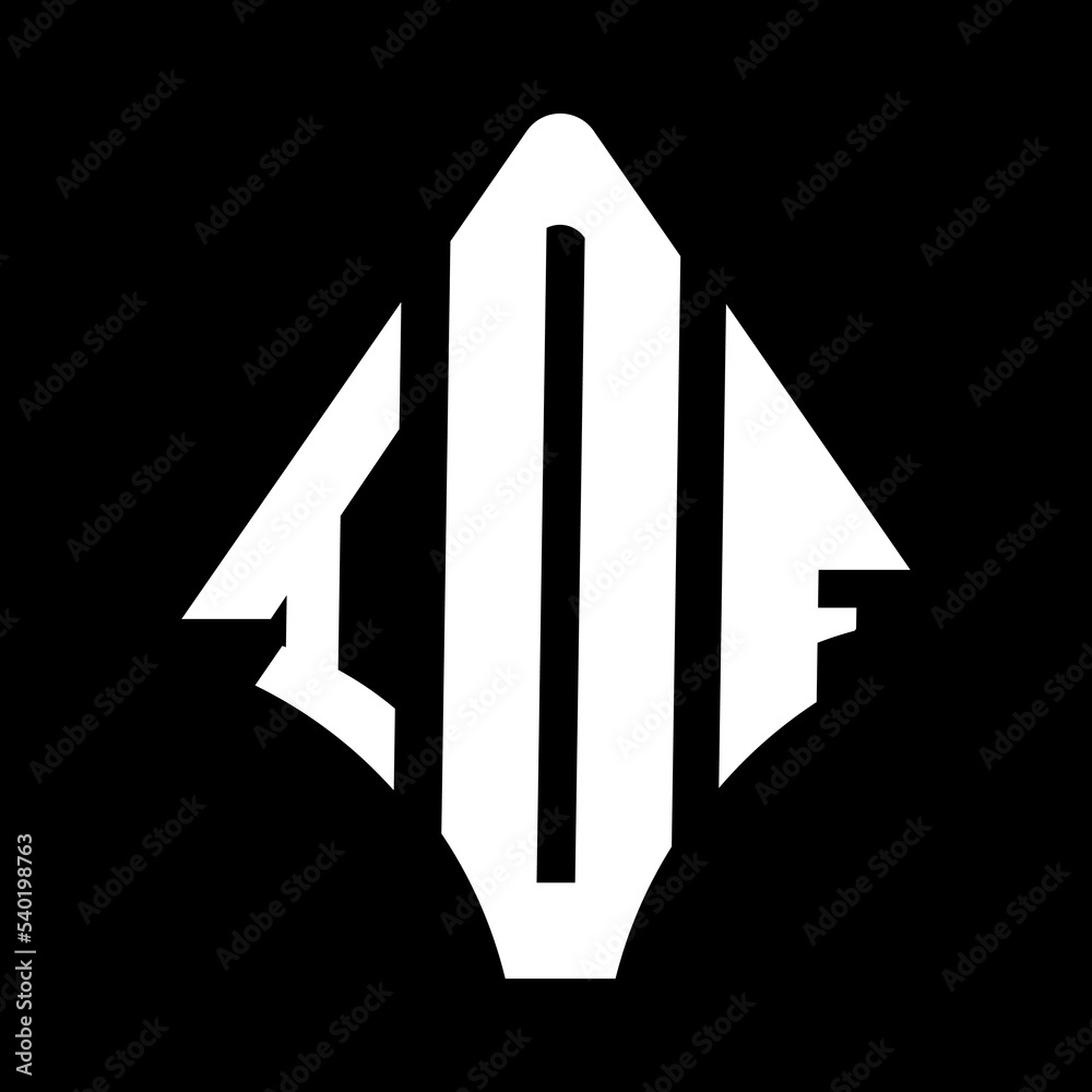 IDF logo. IDF logo letter logo design vector image. IDF letter logo ...