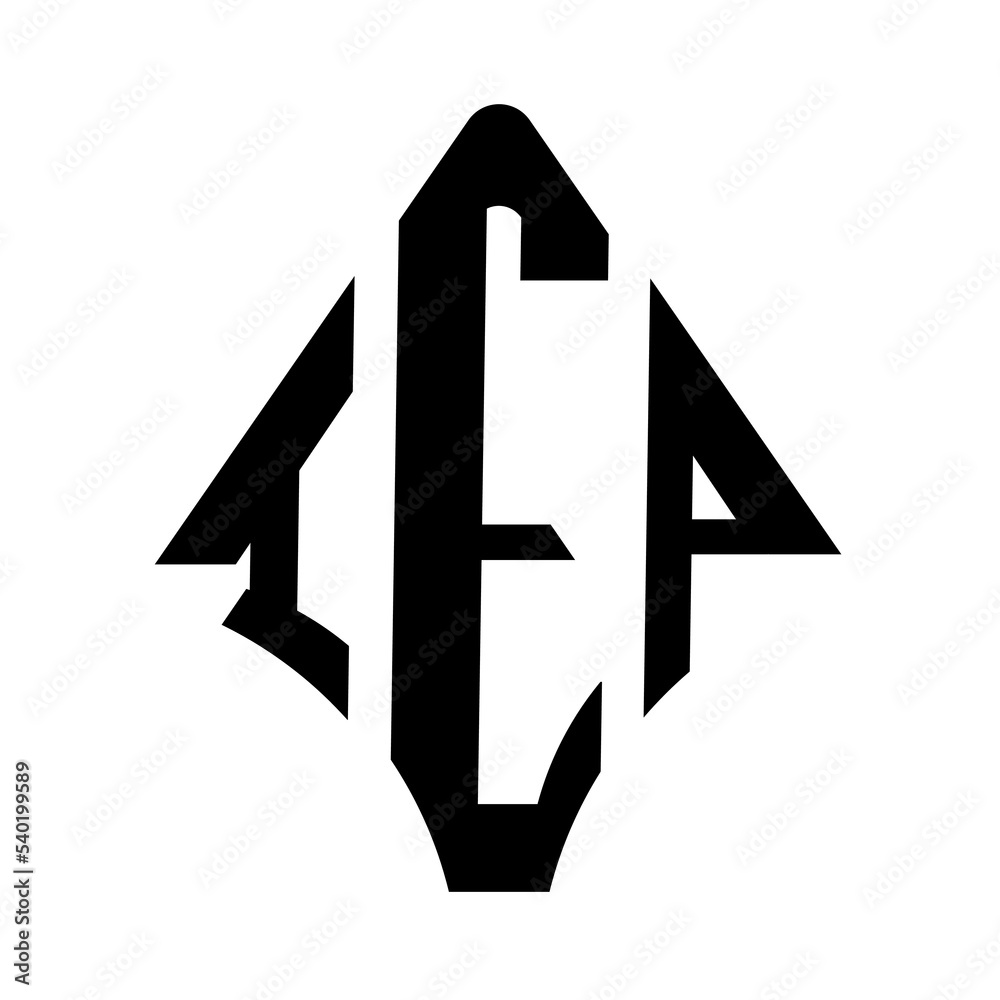 IEP logo. IEP logo letter logo design vector image. IEP letter logo ...