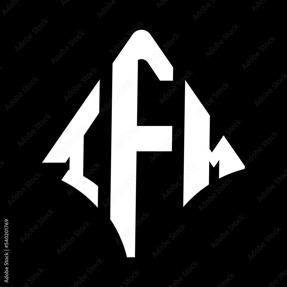 IFM logo. IFM logo letter logo design vector image. IFM letter logo ...