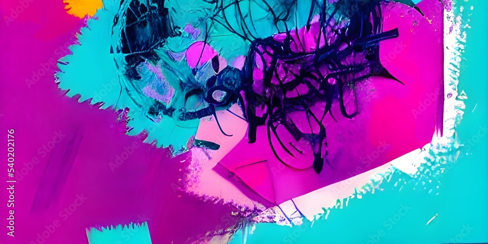 Creative Wall Poster. Bright future modern background. Abstract ...