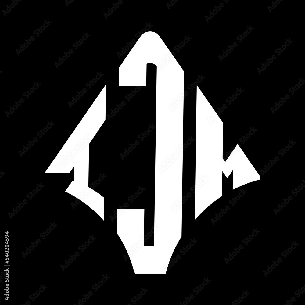 IJM logo. IJM logo letter logo design vector image. IJM letter logo ...