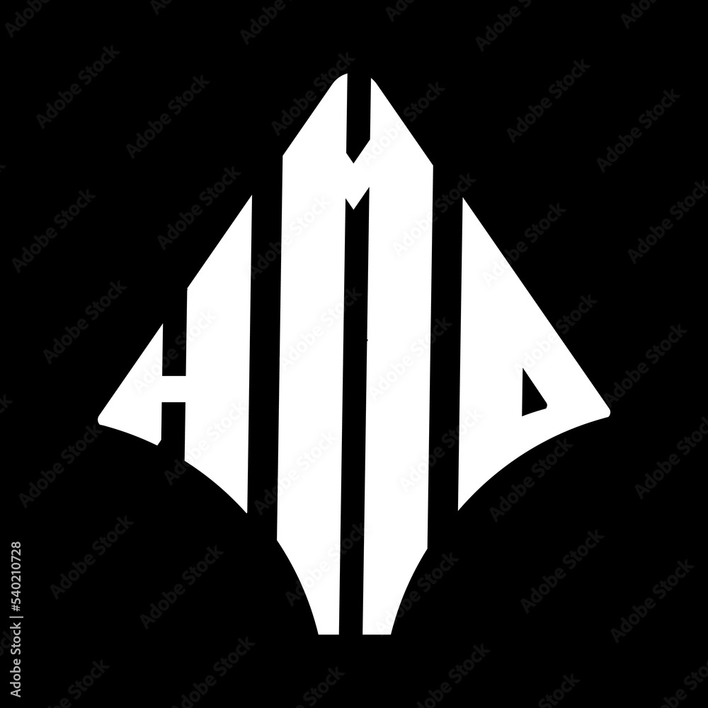 HMO logo. HMO logo letter logo design vector image. HMO letter logo ...