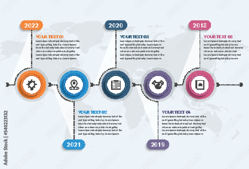 Simple Horizontal Timeline Infographics Stock Vector | Adobe Stock Simple Horizontal Timeline Infographics Stock Vector | Adobe Stock