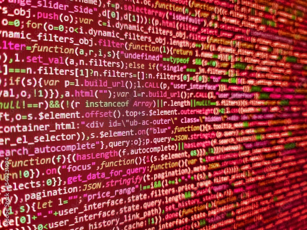 Abstract Modern Virtual Computer Script Letters Chars And Digits