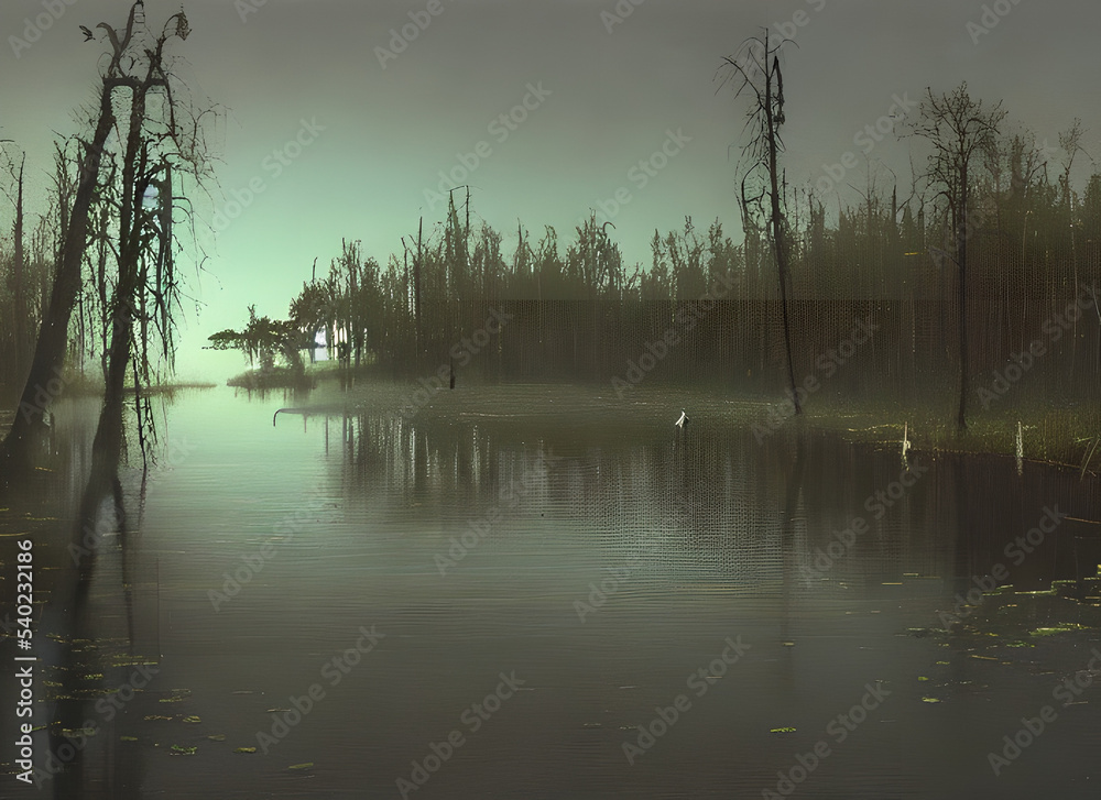 Water Landscape Reflection Pond Calm Trees Reflections Tree Green Color ...