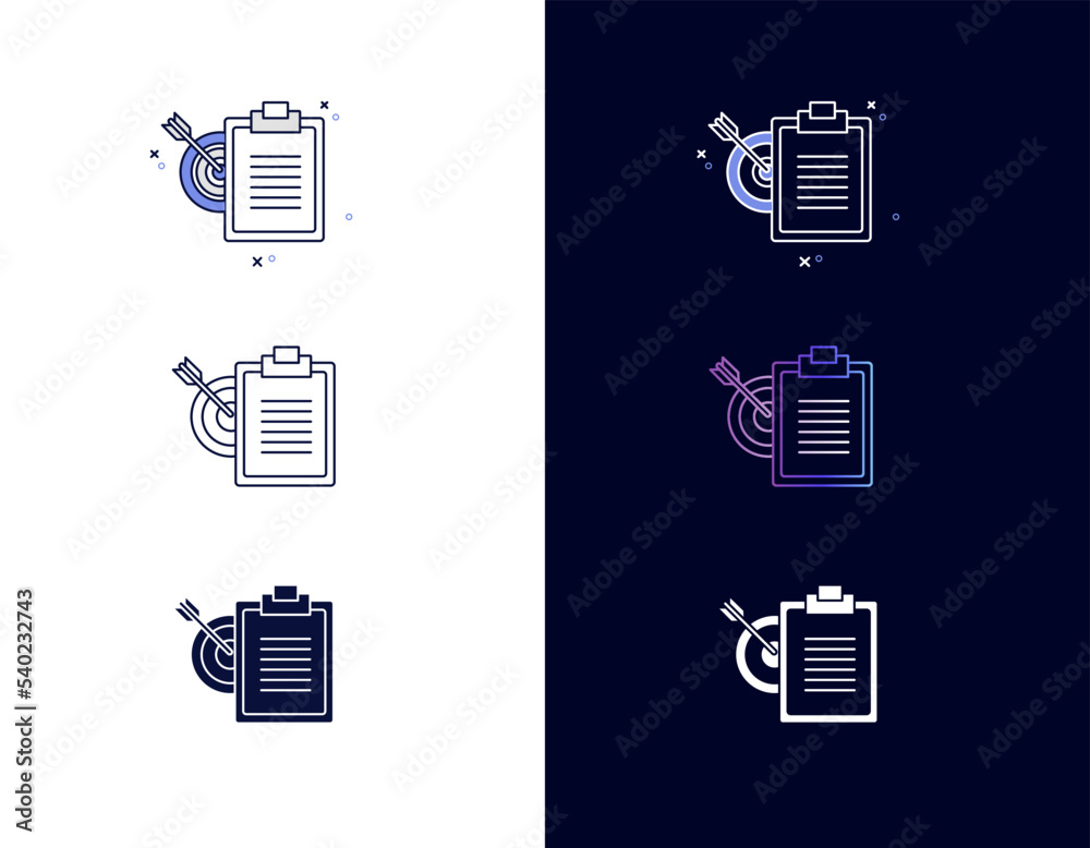 Goal Setting Icon, Business goals icon, Personal goals icon, Education ...