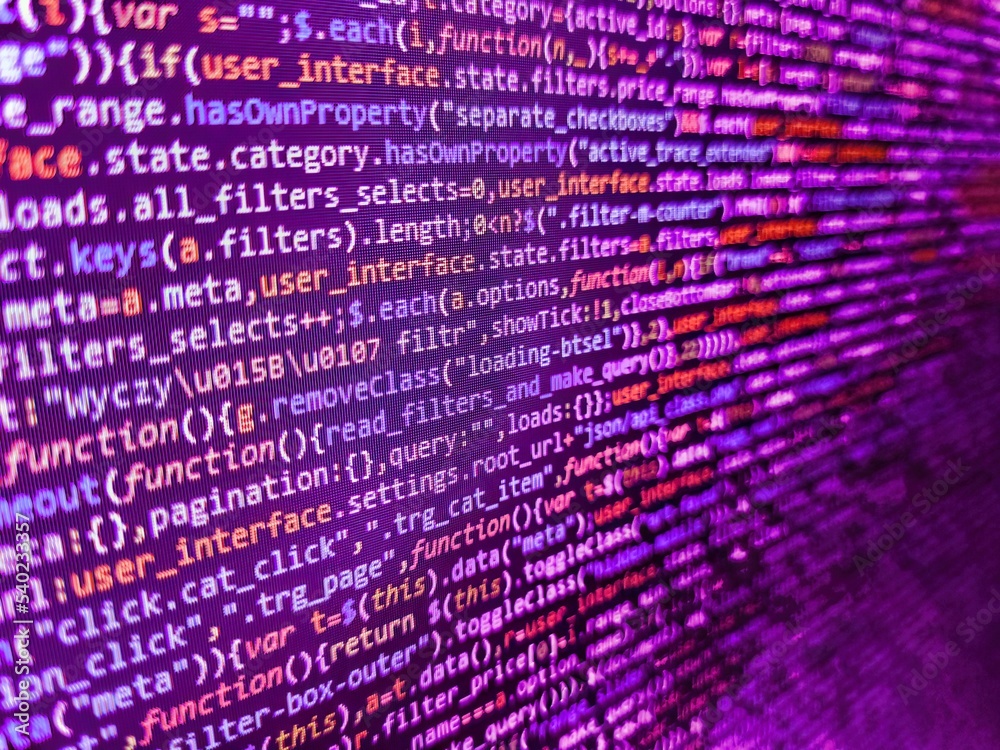 Web Developer Html Code With Css On Screen Concept Of Security Programming And Hacking Deep
