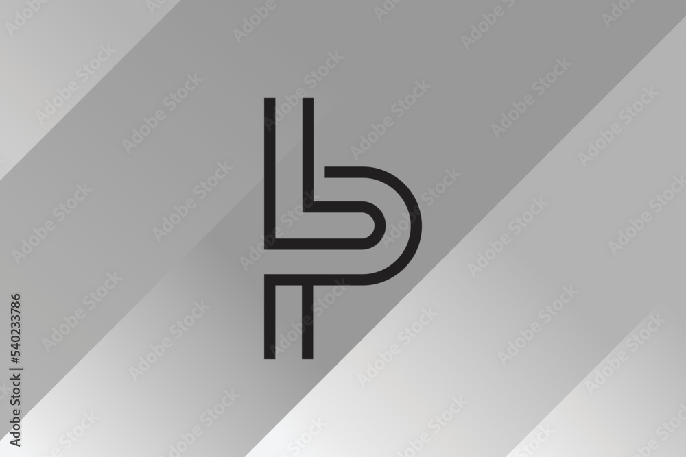 Minimal LP logo. Icon of a PL letter on a luxury background. Logo idea ...
