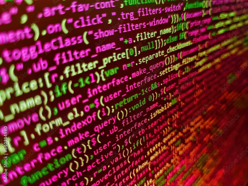 Modern technology background. Developer working on websites codes in ... Modern technology background. Developer working on websites codes in ...