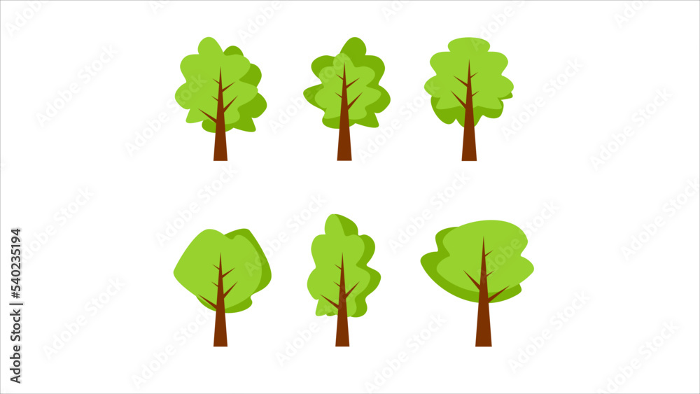 Architecture sketch green trees garden side view vector, Drawing trees ...