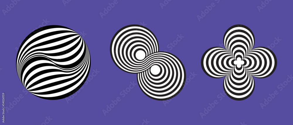 Vector set of design elements and illustrations in simple minimalist ...