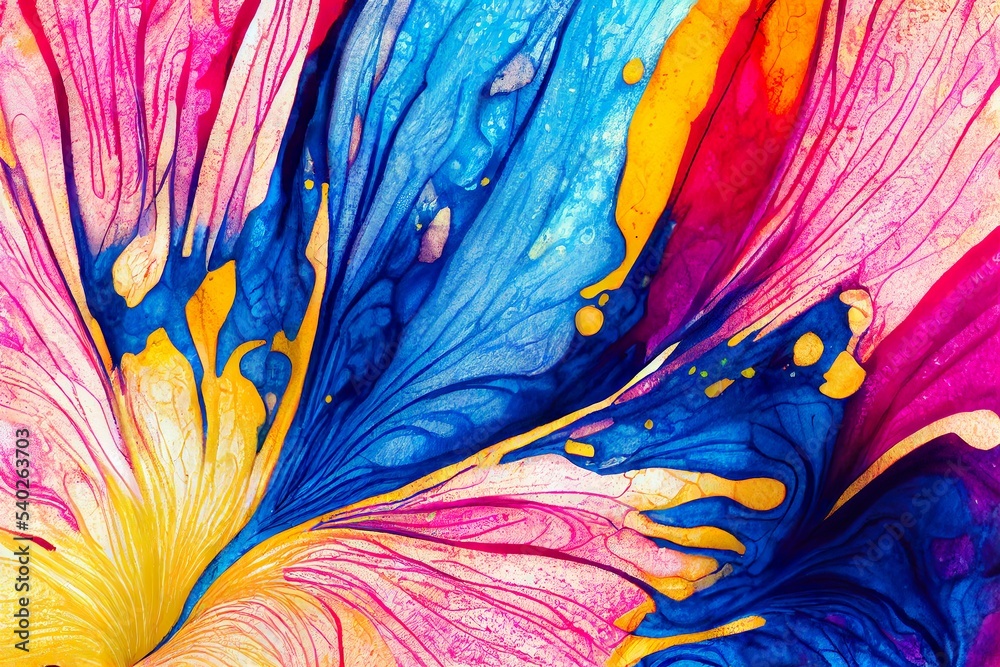 colorful ink background with mixed marble texture, hand-drawn art for ...