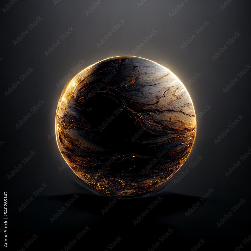 The planet venus in space. The planet Venus on a black background ...