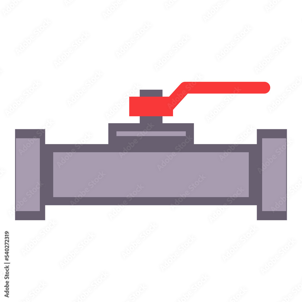 Metal pipe. Icon for pipeline and water tube construction. Industrial ...