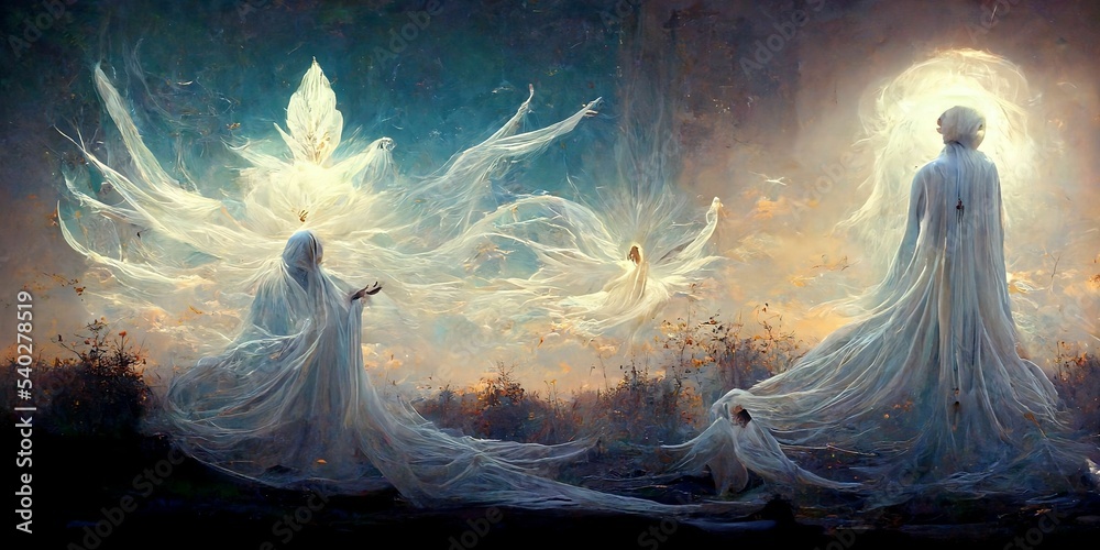 Concept of the purity of spirit connecting to the divine Stock ...