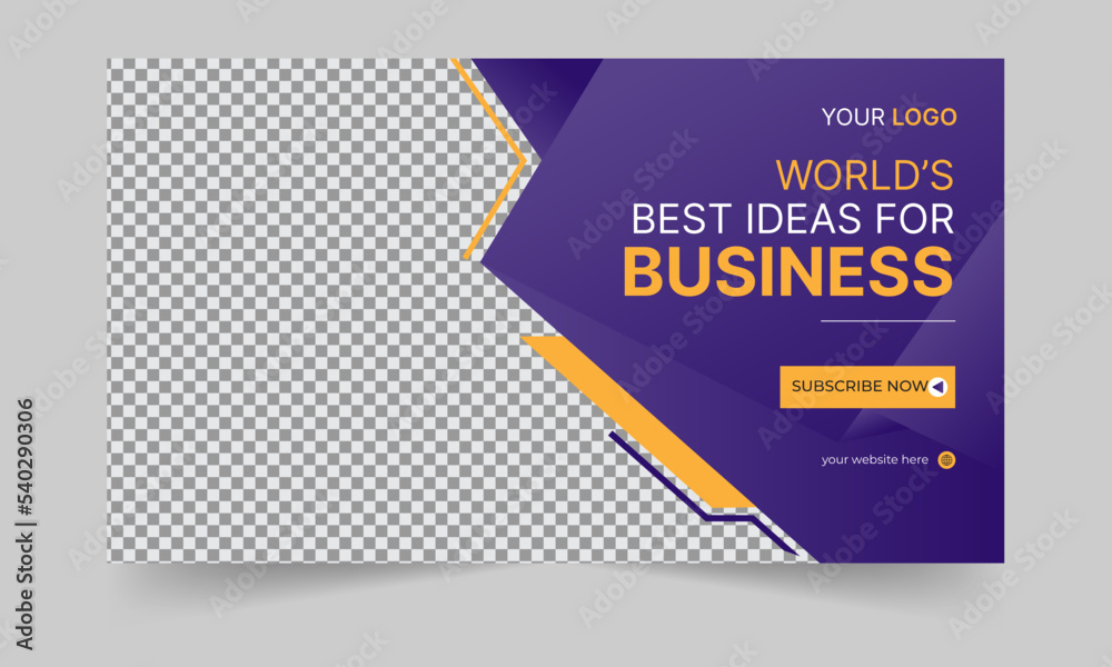 Youtube video thumbnail template for digital marketing business Premium ...