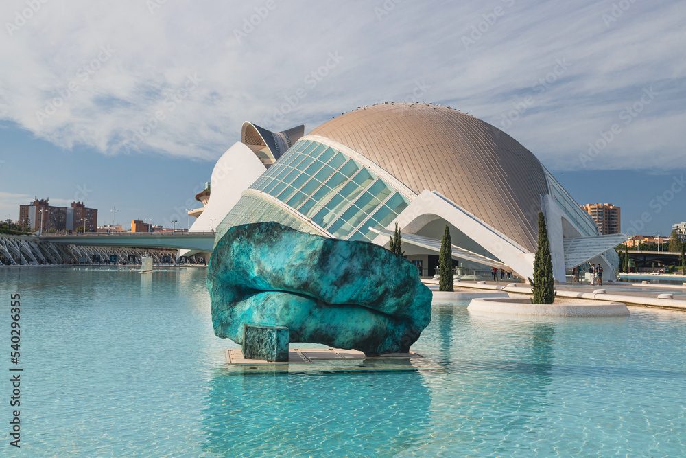 VALENCIA, SPAIN - October 15, 2022: Panoramic view of City of Arts and ...