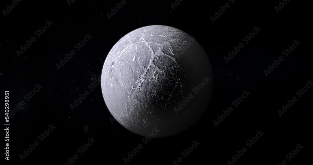 Vidéo Stock Orcus dwarf planet rotating. Loop | Adobe Stock