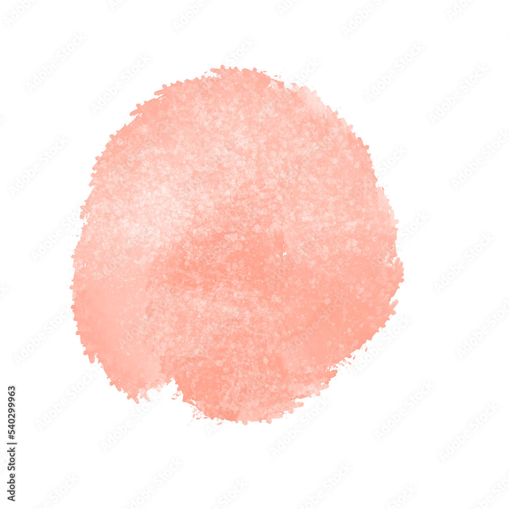 Watercolor pink blot. Decorative element isolated on transparent ...