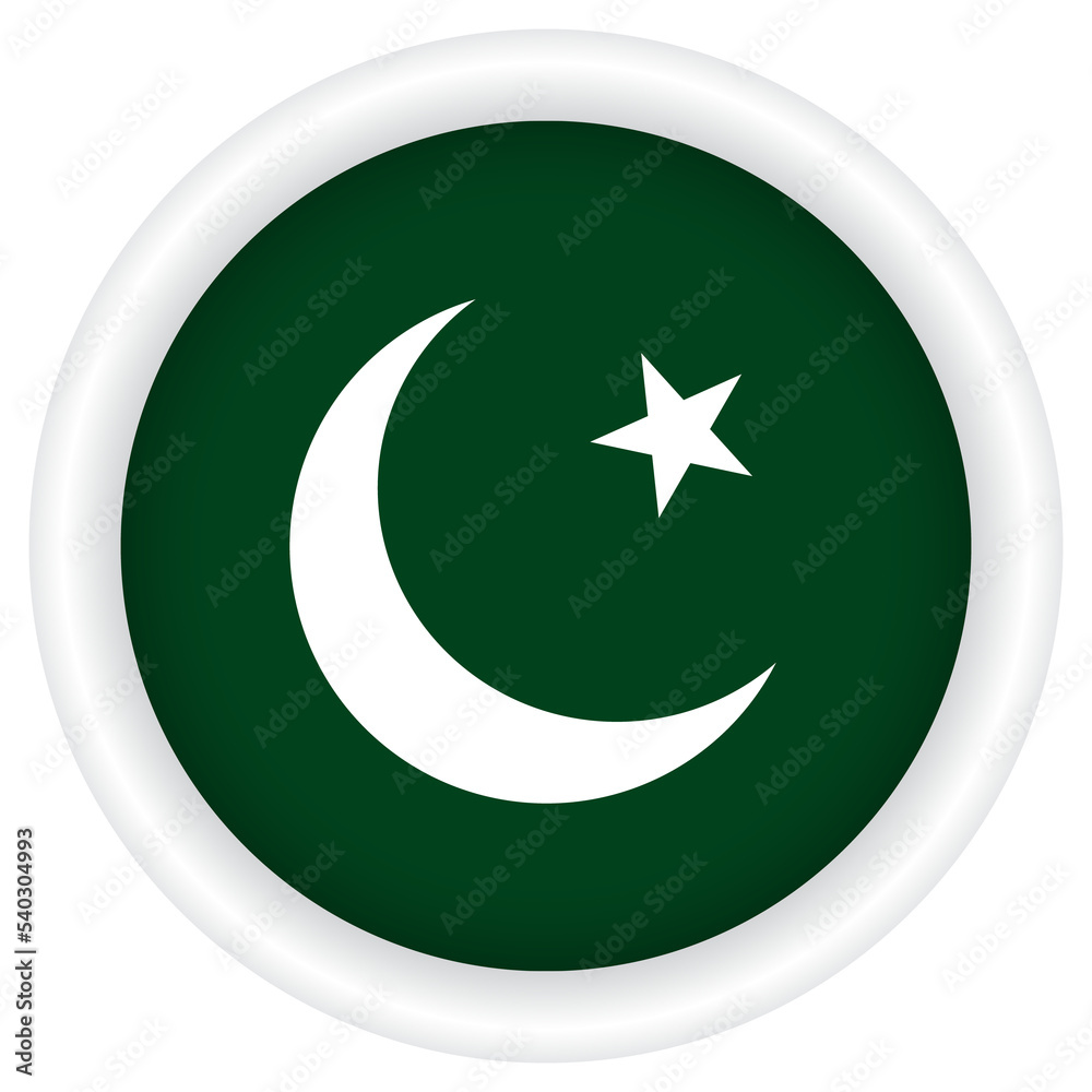 Pakistan Flag badge PNG image. Stock Illustration | Adobe Stock
