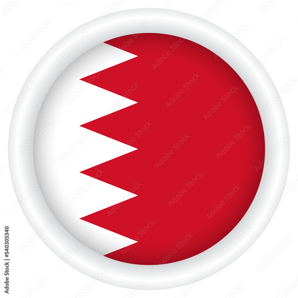 Bahrain Flag badge PNG image. Stock Illustration | Adobe Stock