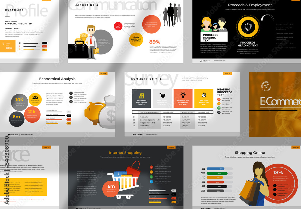 Presentation Layout Stock Template | Adobe Stock