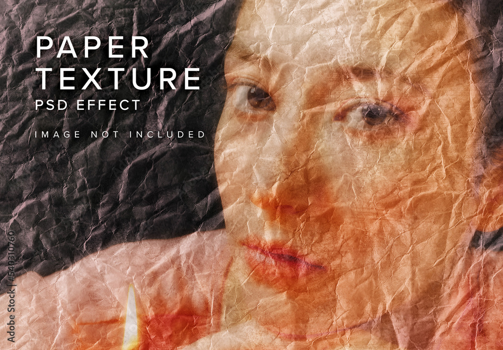 Paper Texture Photo Effect Mockup Stock Template | Adobe Stock