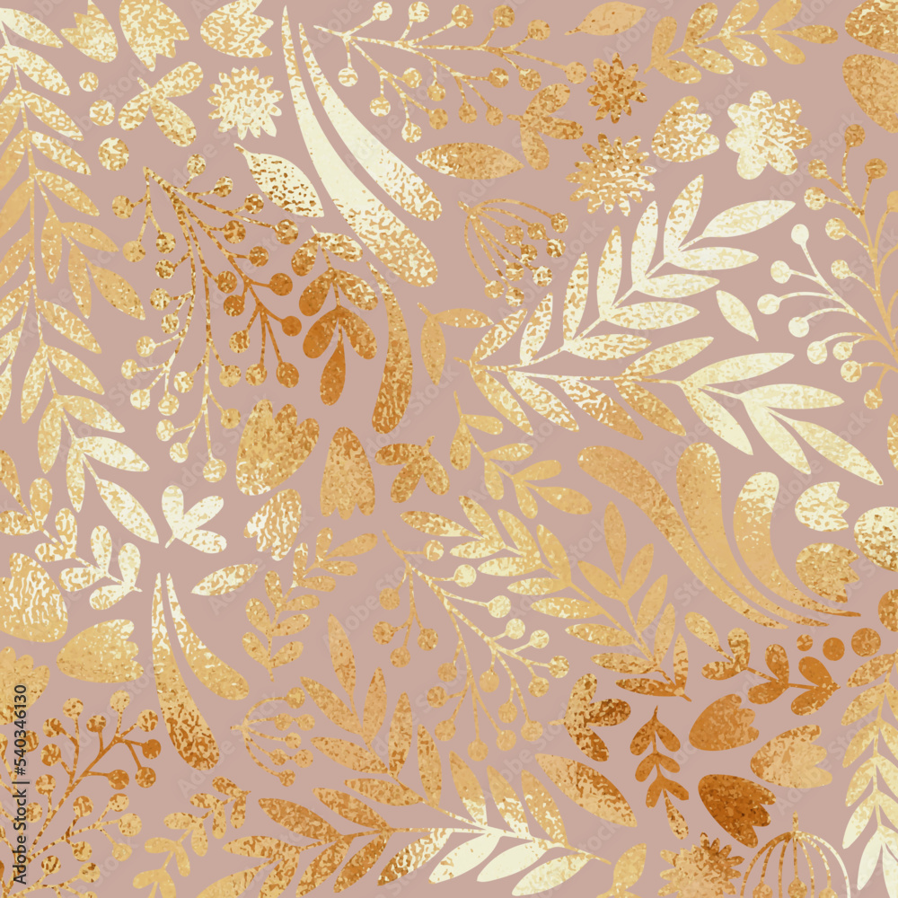 Rose gold. Vector decorative background with rose gold effect. Gold ...